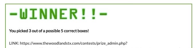 Winner! Box Game