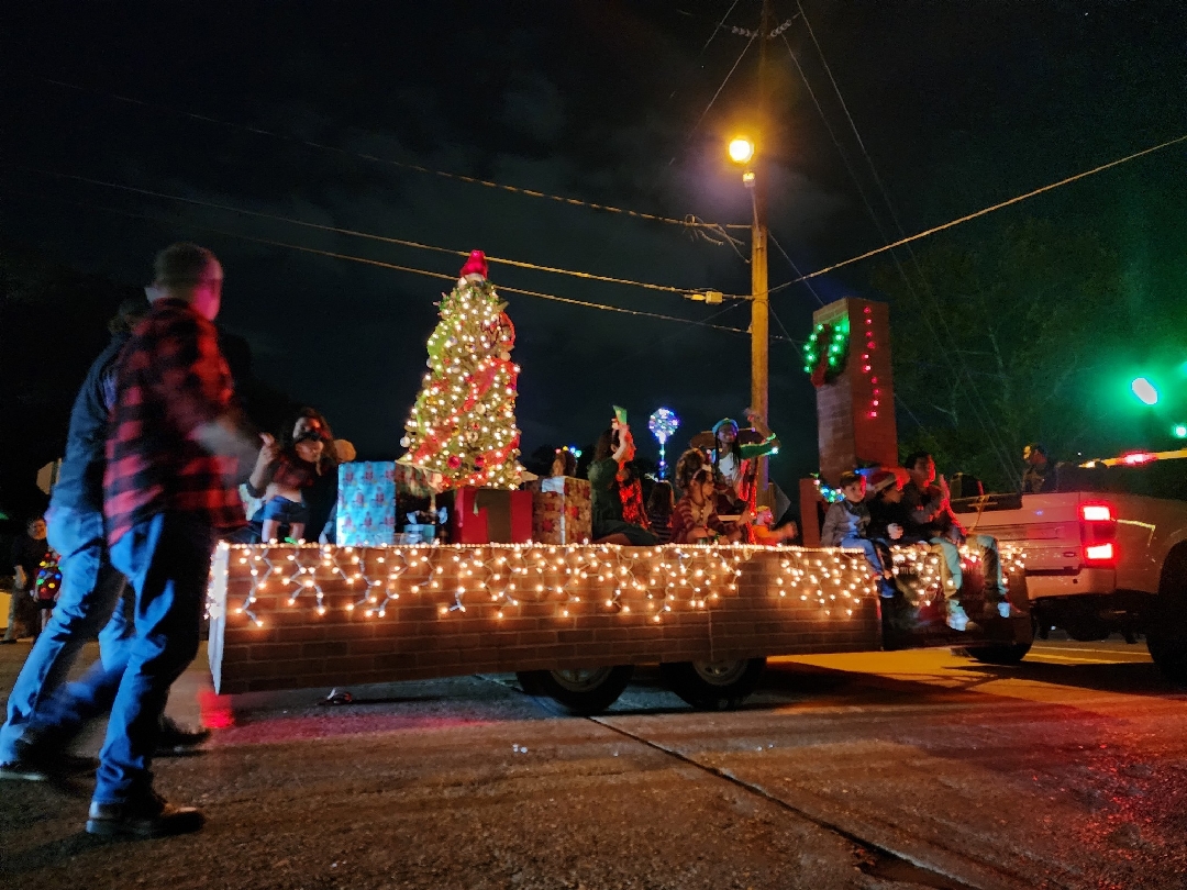 Made it to another Humble Christmas parade with the kids