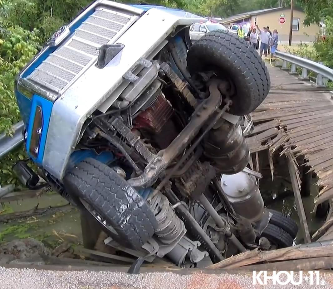 Take a look at this! Part of a bridge in Montgomery County coll