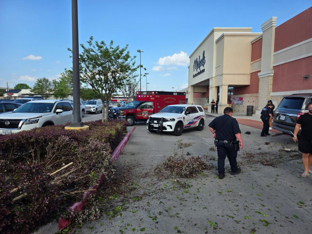 Car vs building. 2 cars into best buy.