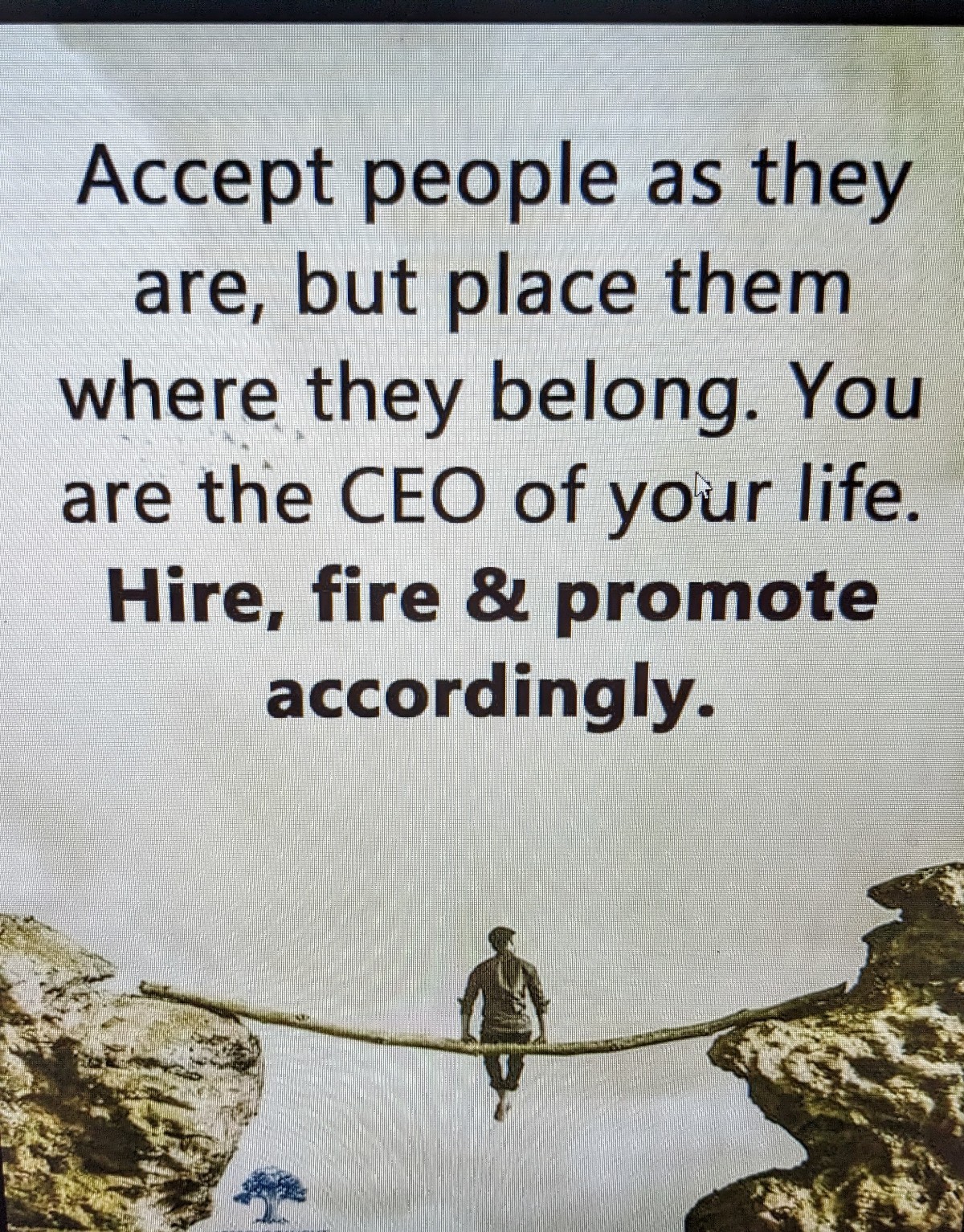I love this! CEO of your own life.
