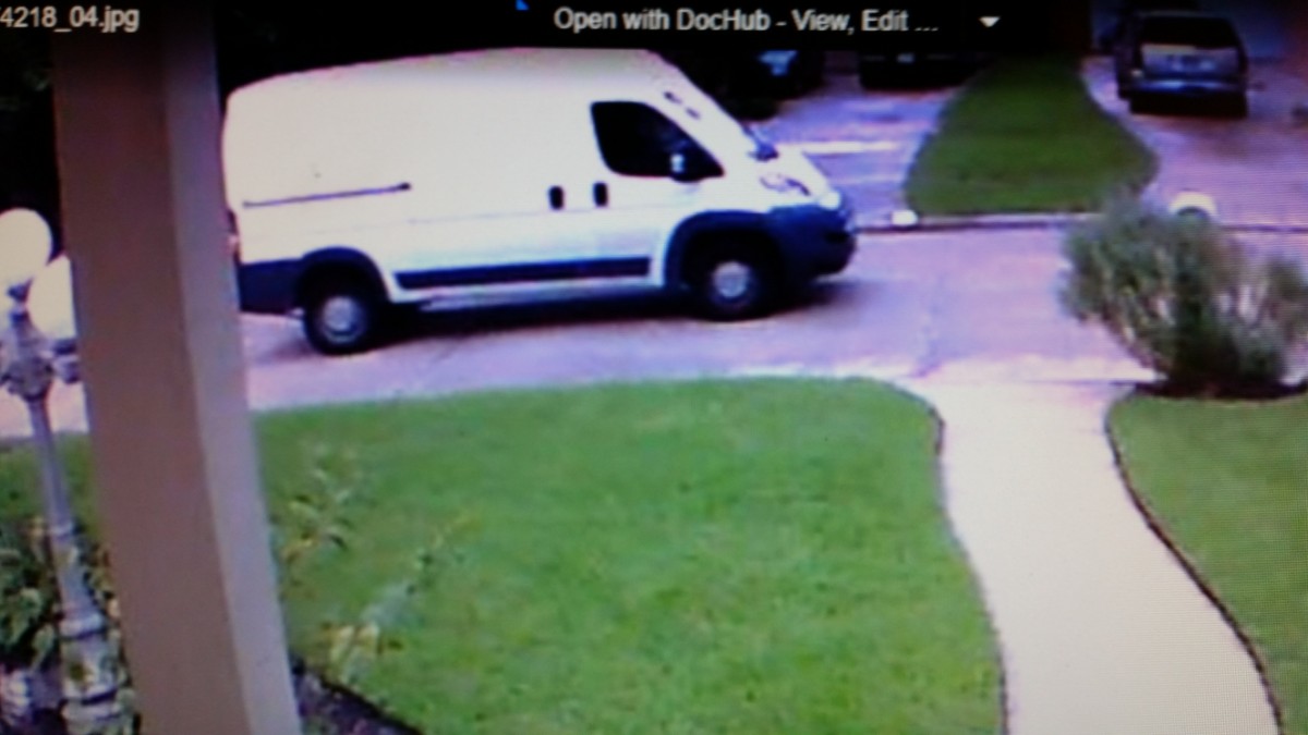 Just watched a guy in a white unmarked van delivering packages t