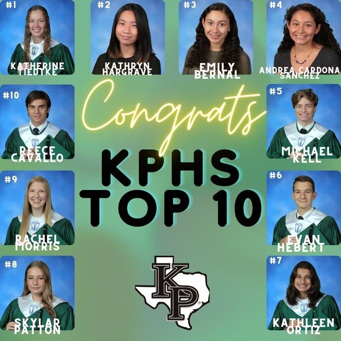 Congrats to KPHS Class of 2022 Top 10!